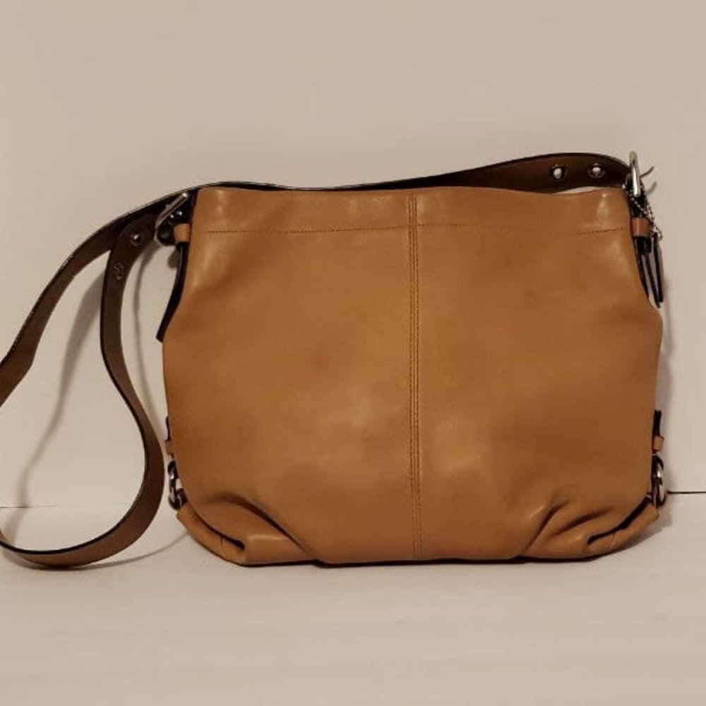 Coach F15064 Duffle Leather Convertible Crossbody/Sho… - Gem